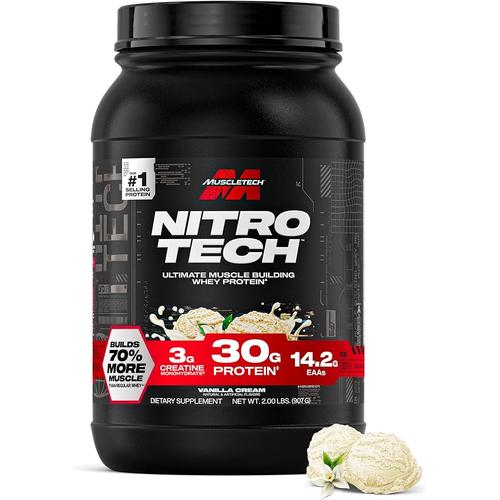Muscletech Nitro-Tech Whey Protein, Creatine & BCAA's – Gibbs Direct
