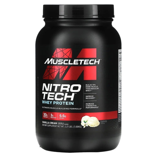 Muscletech Nitro-Tech Whey Protein, Creatine & BCAA's – Gibbs Direct